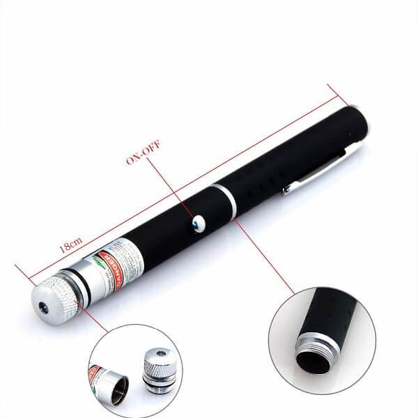 Powerful Blue Laser Pointer Pen Visible Beam Light Adjustable