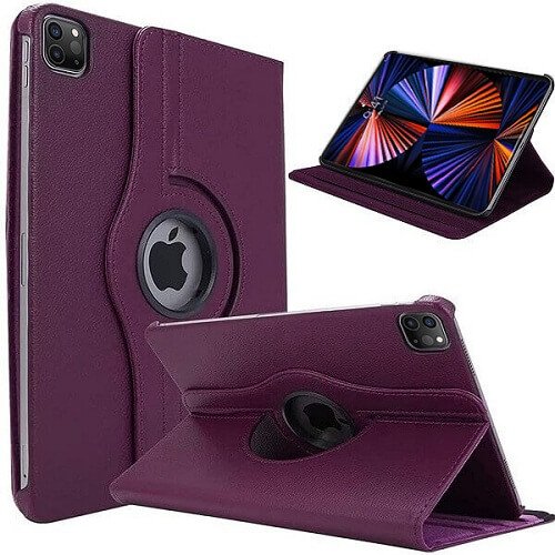 Apple iPad 5th Gen Leather Case Cover For Sale (Purple)