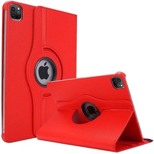 Apple iPad 5th Gen Leather Case Cover For Sale (Red)