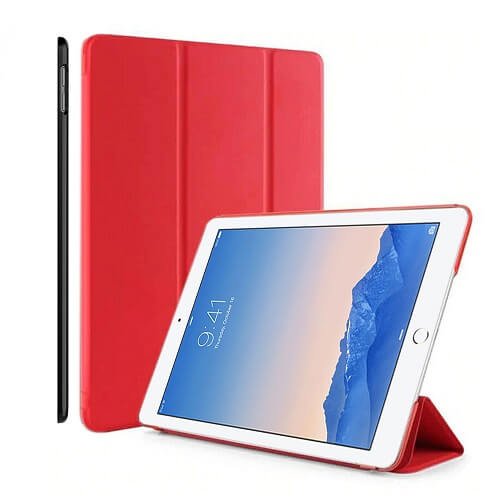 Apple iPad Air 5 Folio Smart Leather Stand Case (Red)
