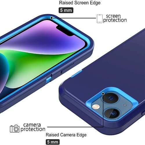 Apple iPhone 14 Plus Blue Full Body Protection Case