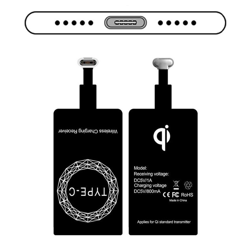Type C Wireless Charging QI Receiver
