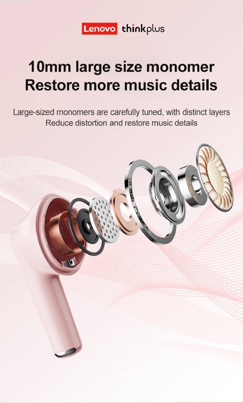 Lenovo LP3 Pro Thinkplus TWS Bluetooth Earbuds Earphone