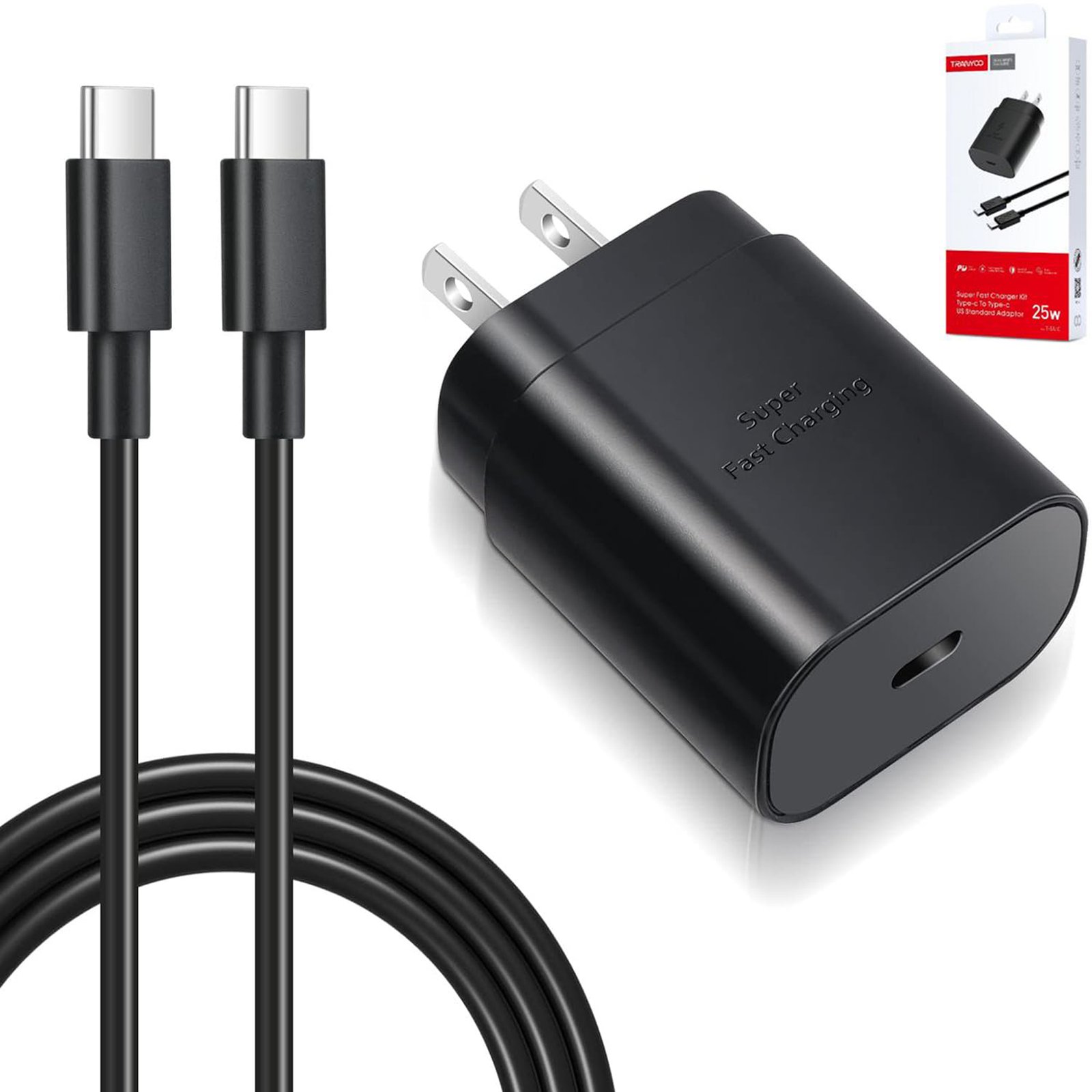 Super Fast Wall Charger Type C Kit 25w - Charging Adapter